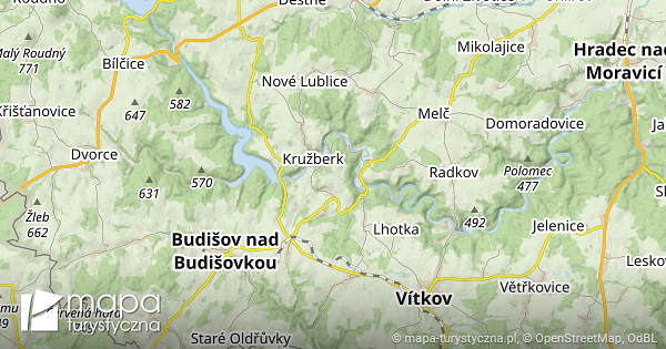 Nízký Jeseník - mapa szlaków turystycznych | mapa-turystyczna.pl