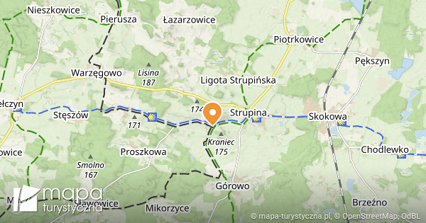 Gródek - mapa szlaków turystycznych | mapa-turystyczna.pl