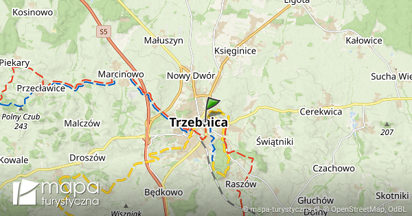 Trzebnica, muzeum - mapa szlaków turystycznych | mapa-turystyczna.pl