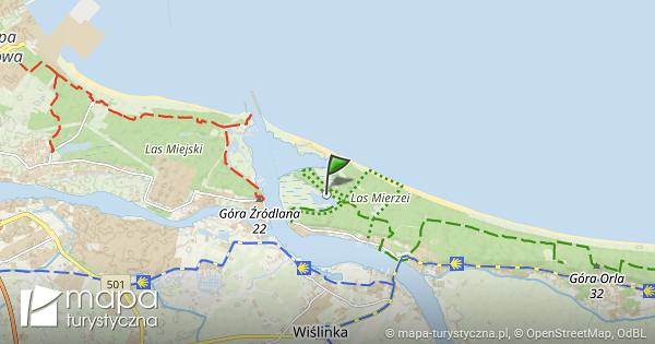 Jezioro Karaś, punkt widokowy - mapa szlaków turystycznych | mapa ...