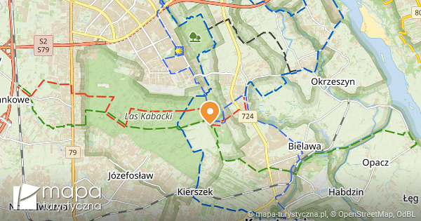 Powsin, Park Kultury - mapa szlaków turystycznych | mapa-turystyczna.pl