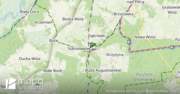 Augustów - mapa szlaków turystycznych | mapa-turystyczna.pl