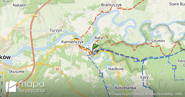 Liwiec - mapa szlaków turystycznych | mapa-turystyczna.pl
