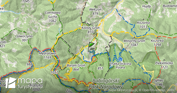Leśna klasa - mapa szlaków turystycznych | mapa-turystyczna.pl