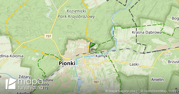 Pionki, ul. Zwycięstwa - mapa szlaków turystycznych | mapa-turystyczna.pl
