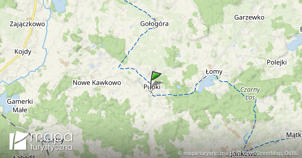 Pupki - mapa szlaków turystycznych | mapa-turystyczna.pl