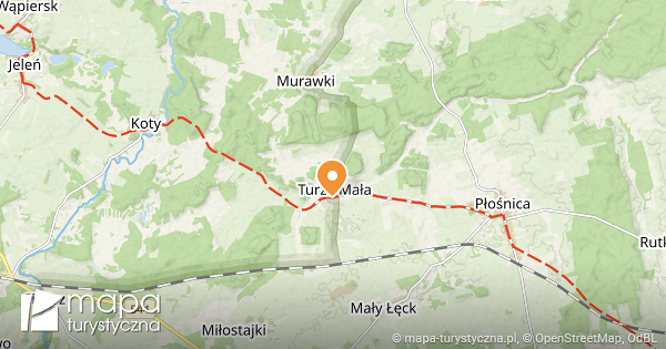 Turza Mała - mapa szlaków turystycznych | mapa-turystyczna.pl
