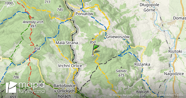 Czerniec - mapa szlaków turystycznych | mapa-turystyczna.pl