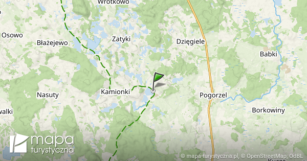 Wilkasy - mapa szlaków turystycznych | mapa-turystyczna.pl