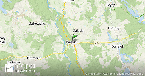 Wronki - mapa szlaków turystycznych | mapa-turystyczna.pl