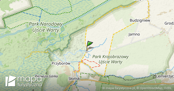 Słońsk, Stacja Pomp - mapa szlaków turystycznych | mapa-turystyczna.pl