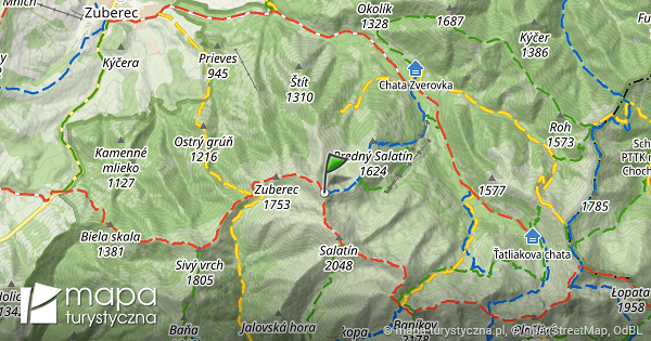 Brestová - mapa szlaków turystycznych | mapa-turystyczna.pl
