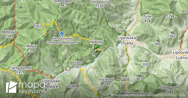 Ferrata Dve veže - mapa szlaków turystycznych | mapa-turystyczna.pl