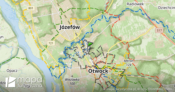 Otwock, ul. Westerplatte - mapa szlaków turystycznych | mapa-turystyczna.pl