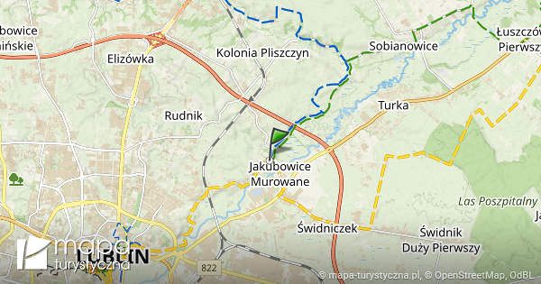 Lublin, brama - mapa szlaków turystycznych | mapa-turystyczna.pl