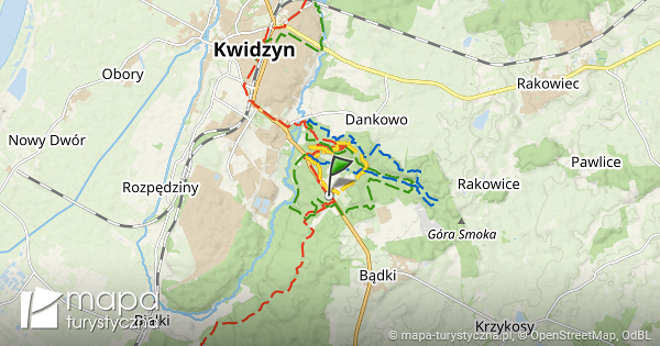 Kwidzyn, os. Miłosna - mapa szlaków turystycznych | mapa-turystyczna.pl