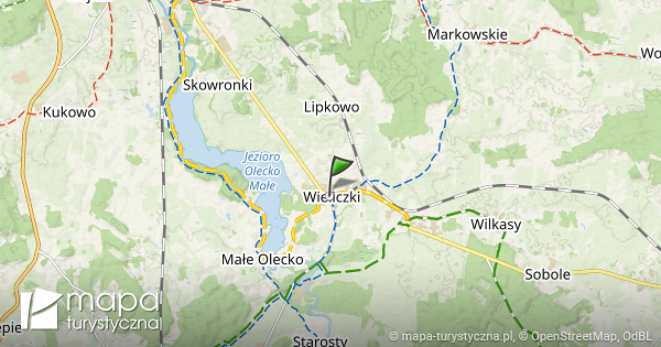 Wieliczki - mapa szlaków turystycznych | mapa-turystyczna.pl