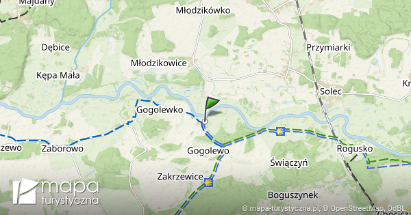 Gogolewo, kościół - mapa szlaków turystycznych | mapa-turystyczna.pl