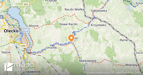 Krupin - mapa szlaków turystycznych | mapa-turystyczna.pl