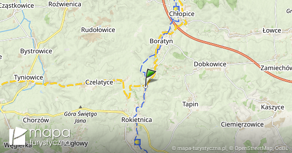 Sobolówka - mapa szlaków turystycznych | mapa-turystyczna.pl