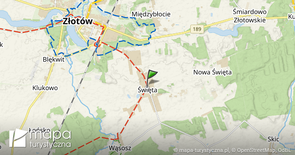Święta - mapa szlaków turystycznych | mapa-turystyczna.pl