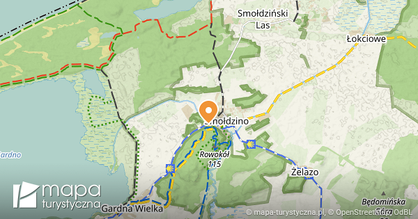 Smołdzino, Rowokół - mapa szlaków turystycznych | mapa-turystyczna.pl