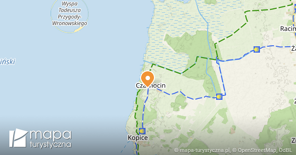 Czarnocin - mapa szlaków turystycznych | mapa-turystyczna.pl