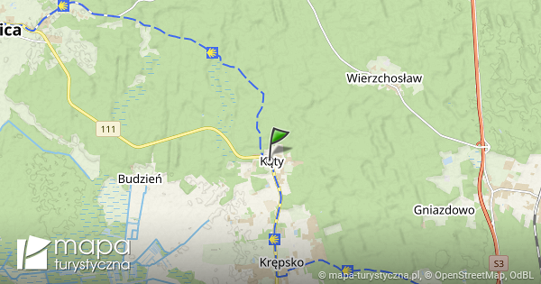 Kąty - mapa szlaków turystycznych | mapa-turystyczna.pl