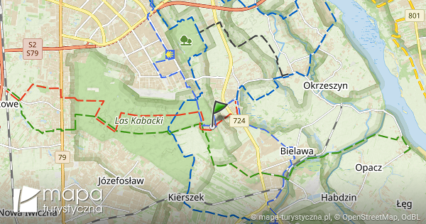Powsin, klubokawiarnia - mapa szlaków turystycznych | mapa-turystyczna.pl
