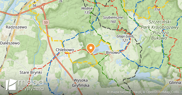 Sienna Droga - mapa szlaków turystycznych | mapa-turystyczna.pl