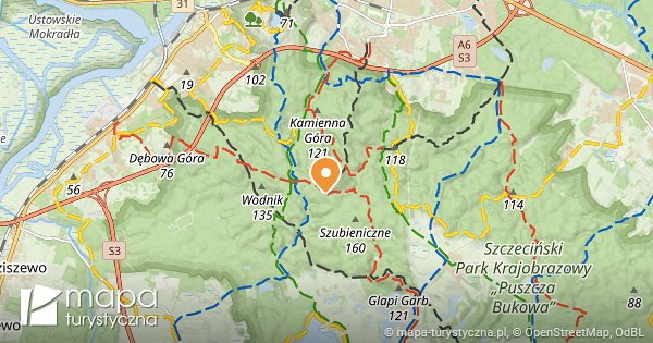 Bukowiec - mapa szlaków turystycznych | mapa-turystyczna.pl
