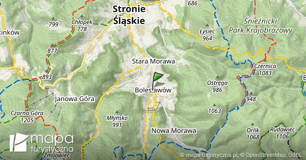 Bolesławów - mapa szlaków turystycznych | mapa-turystyczna.pl