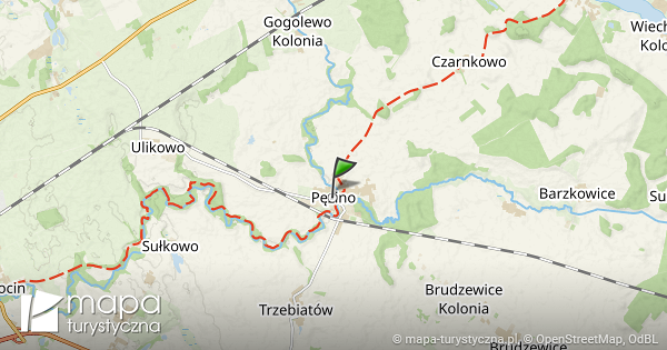 Pęzino - mapa szlaków turystycznych | mapa-turystyczna.pl