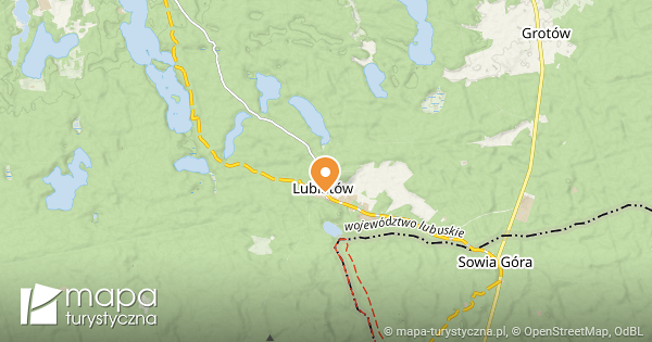 Lubiatów - mapa szlaków turystycznych | mapa-turystyczna.pl