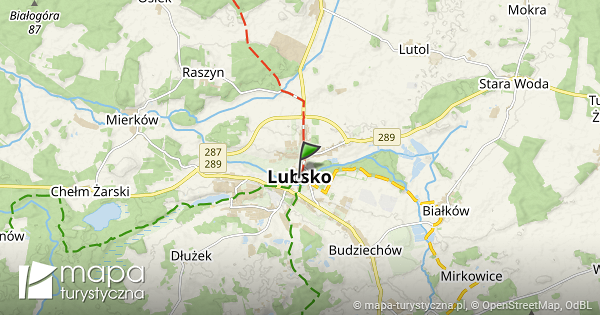 Lubsko, Plac Wolności - mapa szlaków turystycznych | mapa-turystyczna.pl