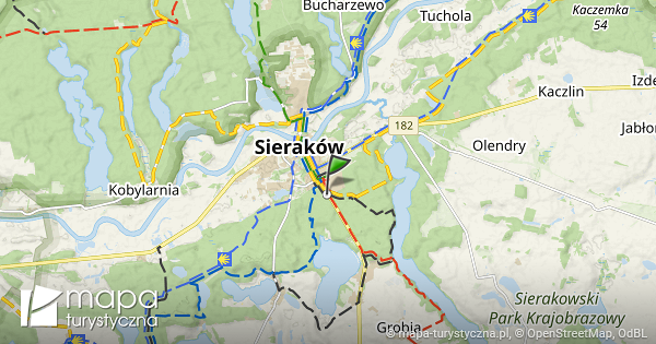 Sieraków, fabryka - mapa szlaków turystycznych | mapa-turystyczna.pl