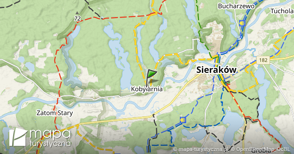 Kobylarnia - mapa szlaków turystycznych | mapa-turystyczna.pl