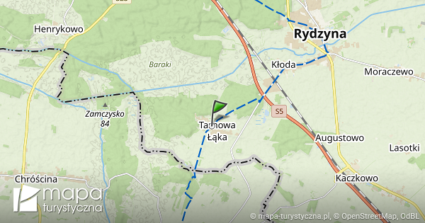Tarnowa Łąka - mapa szlaków turystycznych | mapa-turystyczna.pl