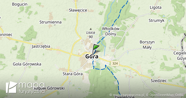 Góra - mapa szlaków turystycznych | mapa-turystyczna.pl
