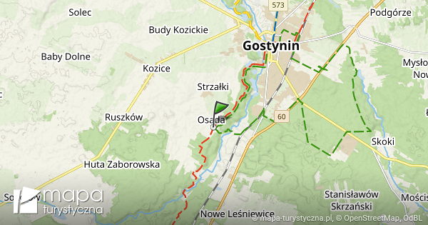 Osada - mapa szlaków turystycznych | mapa-turystyczna.pl