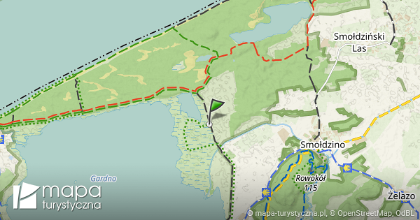 Przepompownia na kanale Gardno-Łebsko - mapa szlaków turystycznych ...