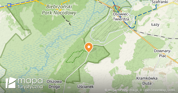 Carska Droga, parking - mapa szlaków turystycznych | mapa-turystyczna.pl