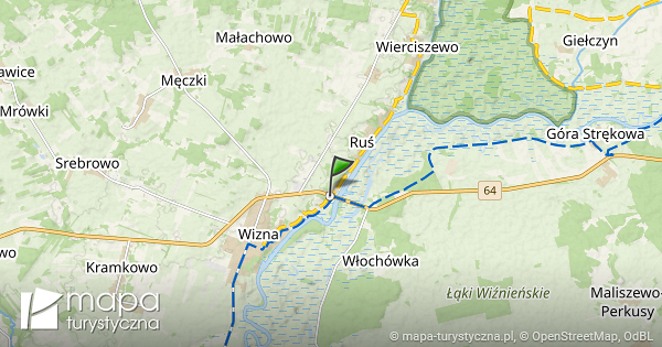 Witkowo - mapa szlaków turystycznych | mapa-turystyczna.pl