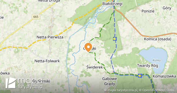 Gliniski - mapa szlaków turystycznych | mapa-turystyczna.pl
