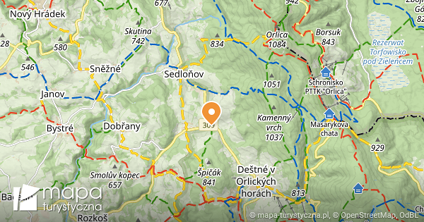 Plasnice, bus - mapa szlaków turystycznych | mapa-turystyczna.pl