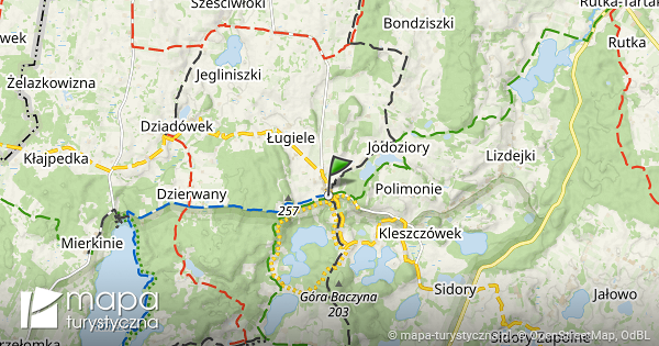 Smolniki - mapa szlaków turystycznych | mapa-turystyczna.pl