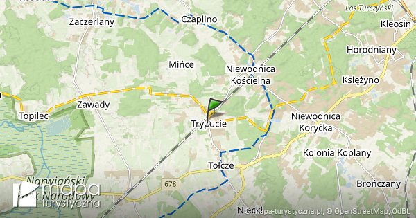 Trypucie - mapa szlaków turystycznych | mapa-turystyczna.pl