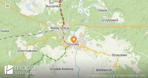 Gródek - mapa szlaków turystycznych | mapa-turystyczna.pl
