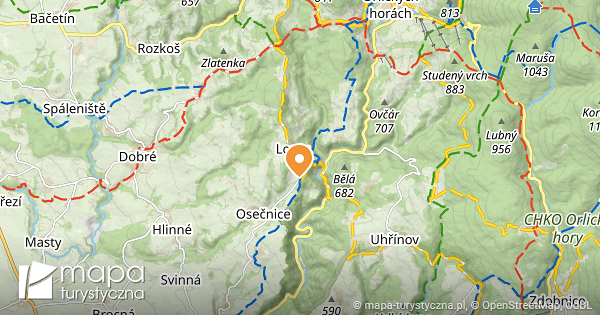 Mýto - mapa szlaków turystycznych | mapa-turystyczna.pl
