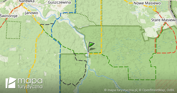 Kosy Most - mapa szlaków turystycznych | mapa-turystyczna.pl